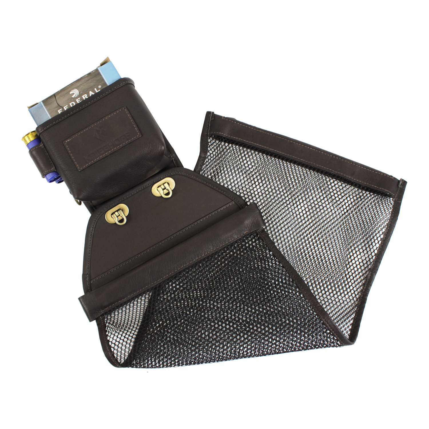 Leather Trap Shooter's Combo by Wild Hare, Two Colors | Krieghoff