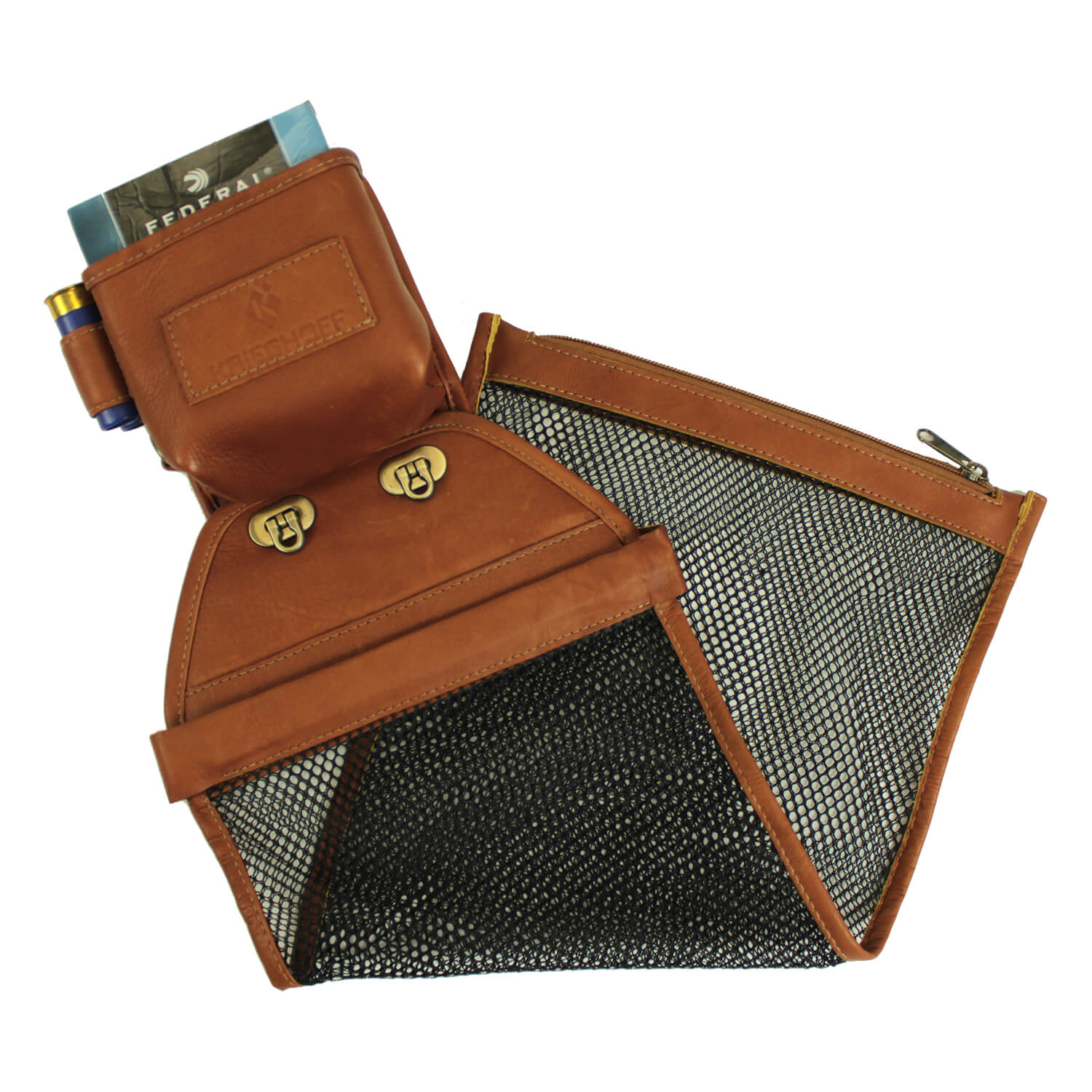 Leather Trap Shooter's Combo by Wild Hare, Two Colors | Krieghoff