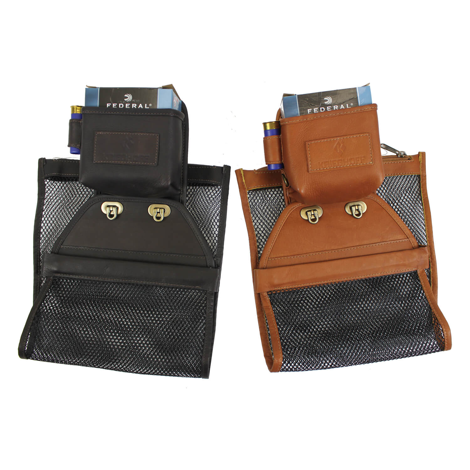 Leather Trap Shooter's Combo by Wild Hare, Two Colors | Krieghoff