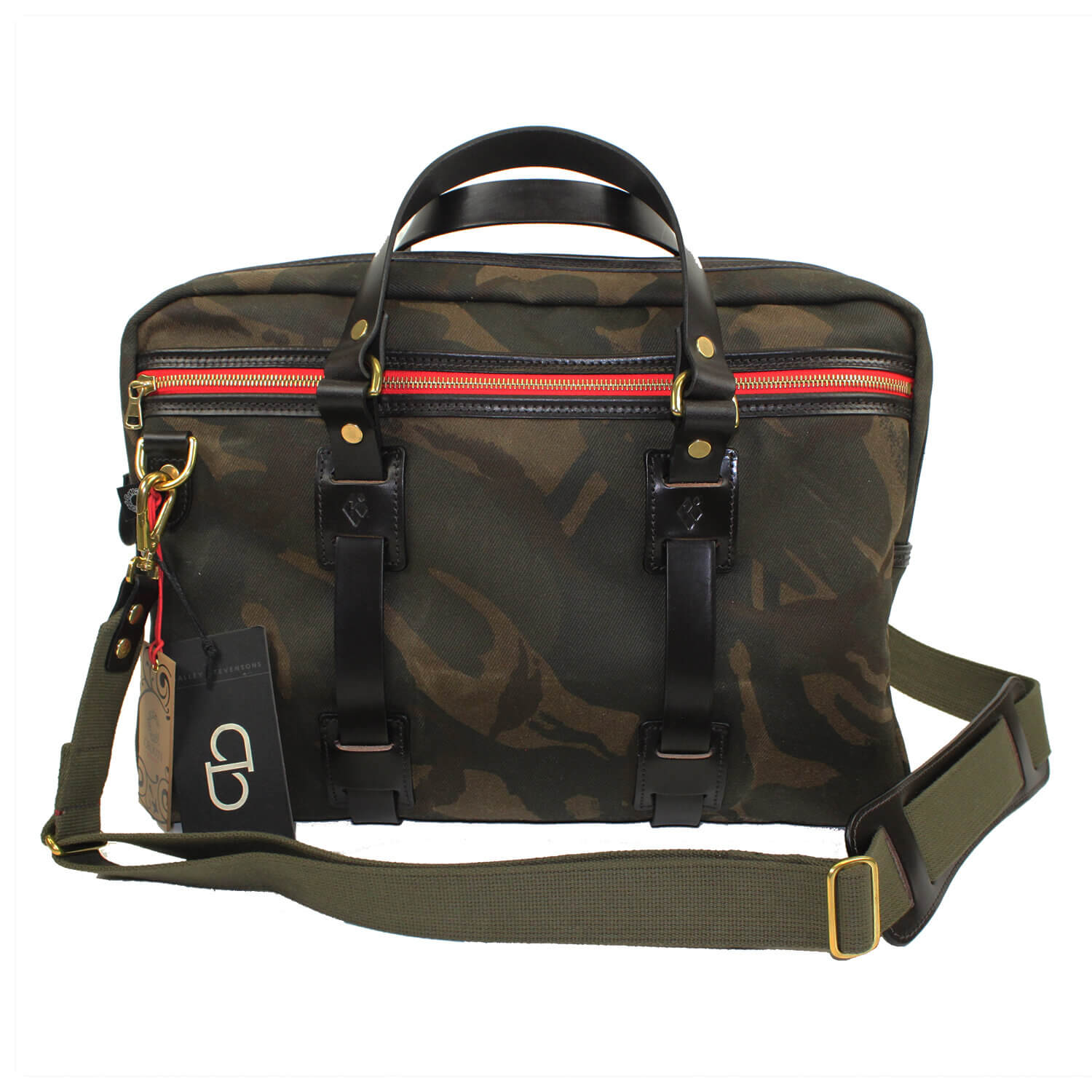 Waxed Camo Laptop Bag by Croots England | Krieghoff