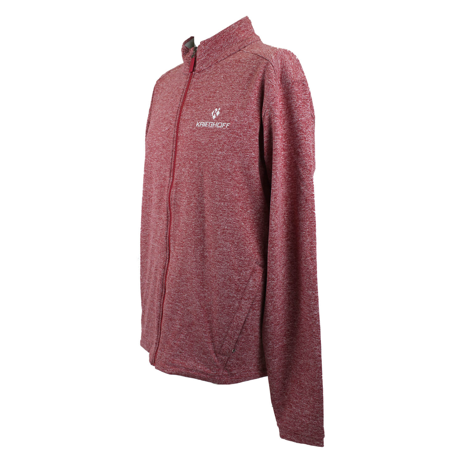 Men's "Alpine" Full Zip Jacket, Red | Krieghoff