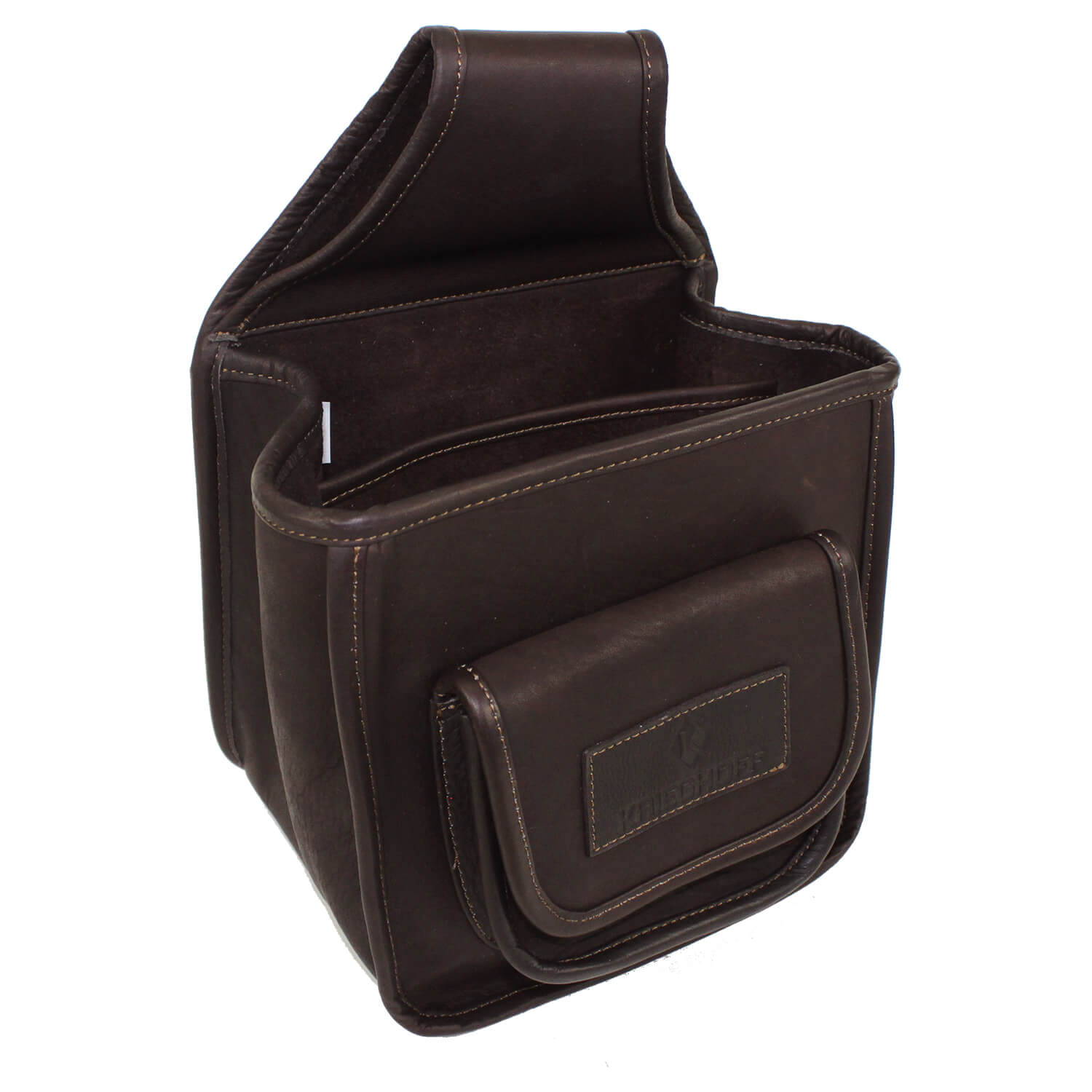 Leather Divided Pouch by Wild Hare, Two Colors | Krieghoff