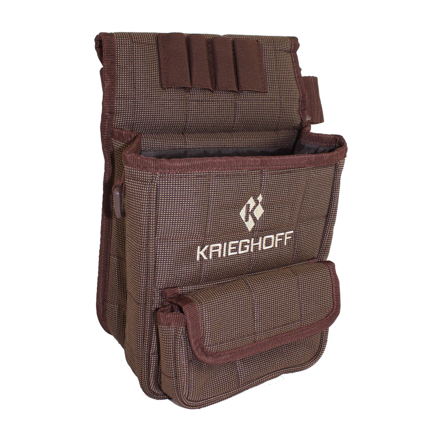 Deluxe Divided Shell Pouch by Wild Hare, Brown | Krieghoff