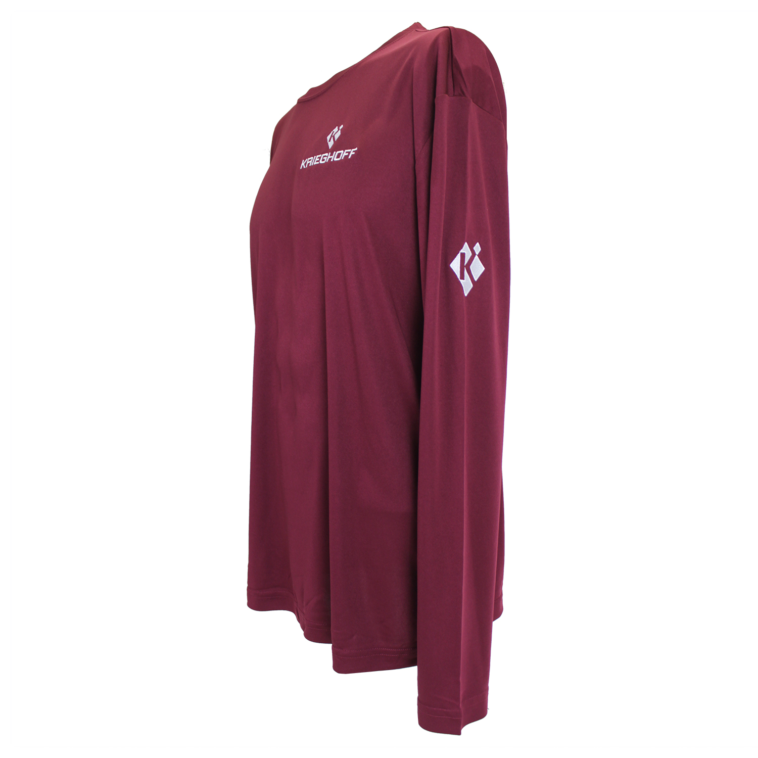 Krieghoff Long Sleeve Performance T-Shirt, Maroon | Krieghoff