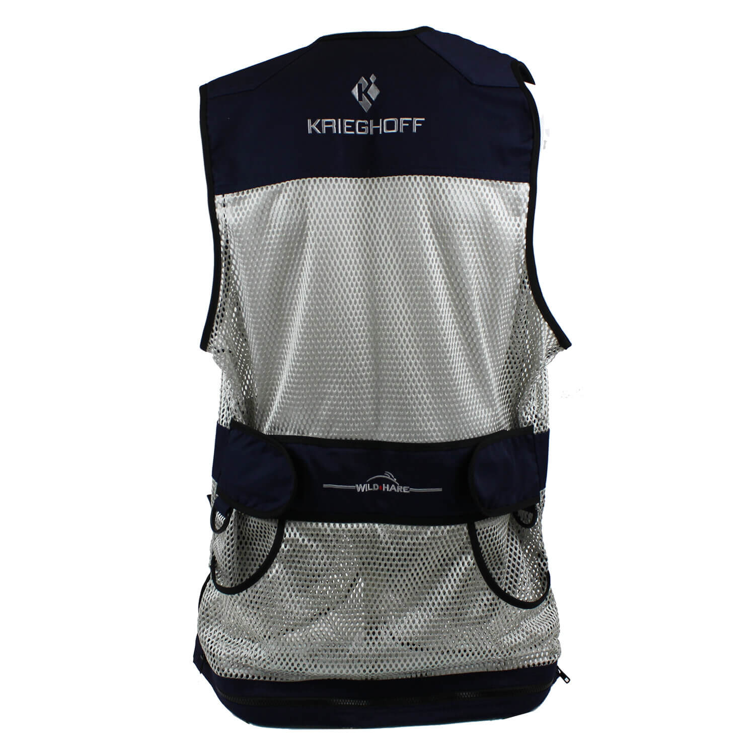 Krieghoff Mesh Vest by Wild Hare - Right Handed, Navy Blue/Silver ...